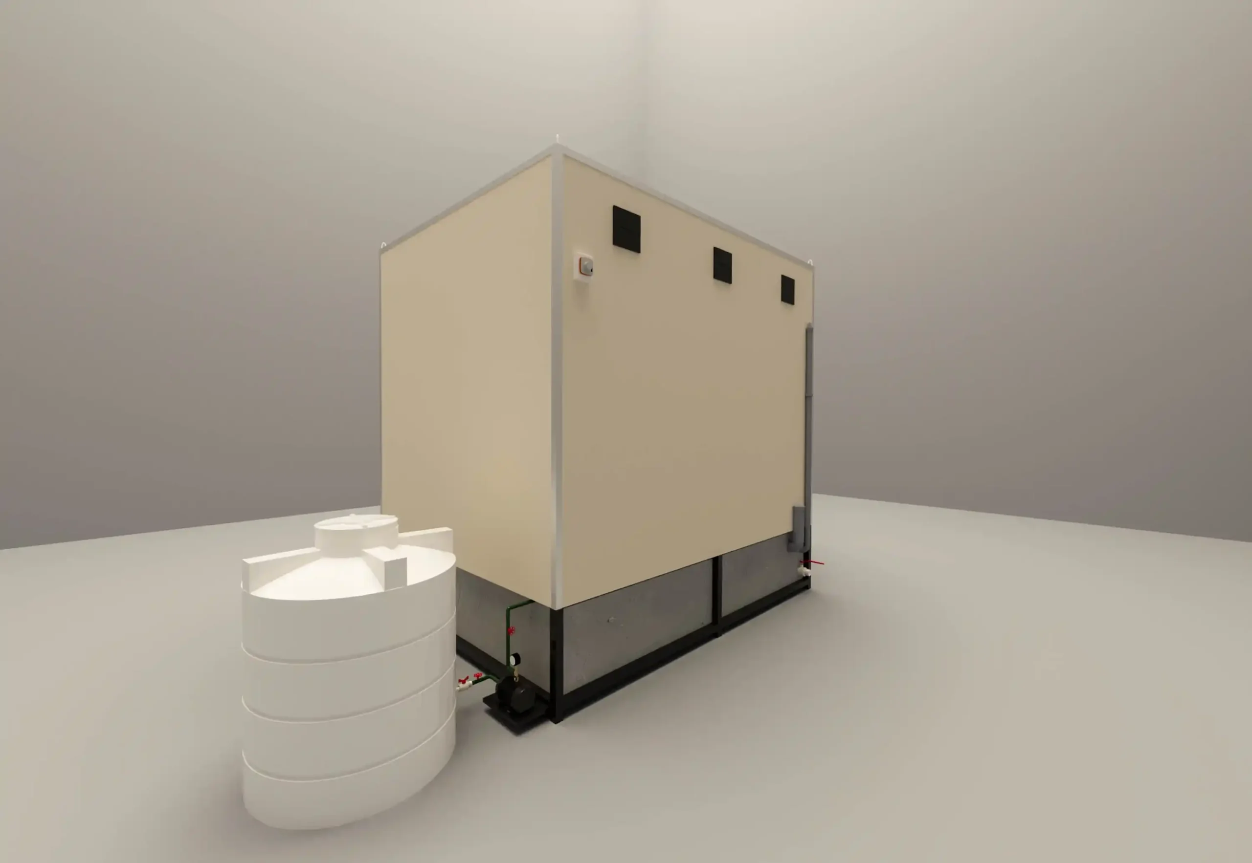 Prefabricated Modular Toilets With Built-in Waste Tank