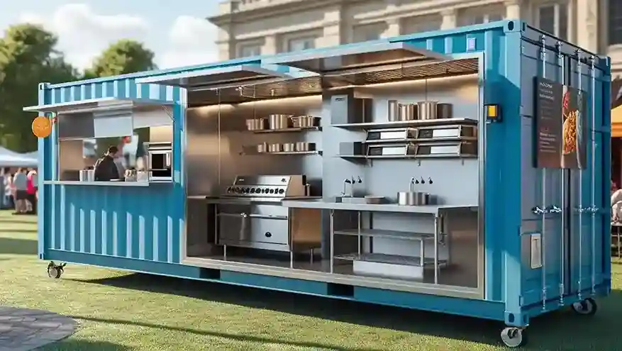 Shipping Container To Portable Container Kitchen