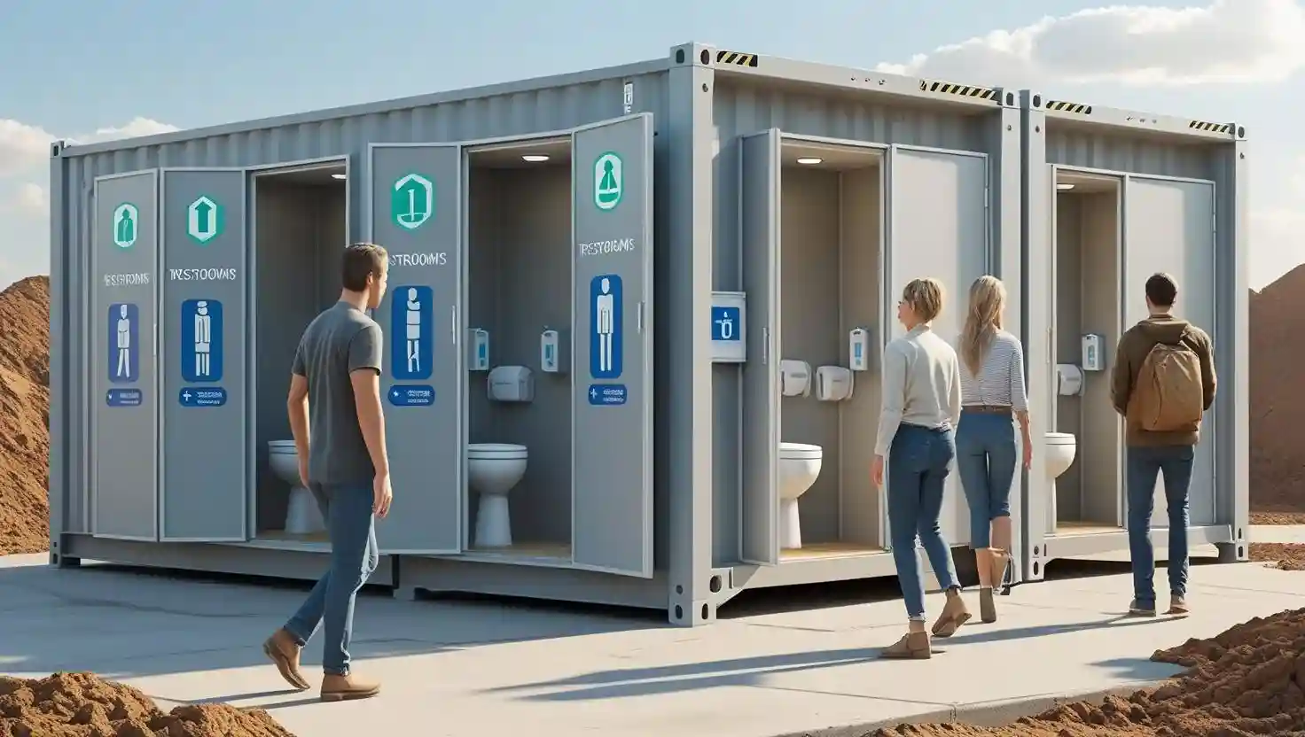 Shipping Container Toilets | Best #1 Container Toilet Shower