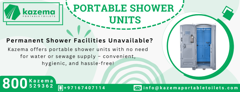 Best Portable Shower Units | Temporary Shower In UAE #1